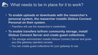 Gateways 2020 Tutorial - Large Scale Data Transfer with Globus | PPTX | Computer Networking ...