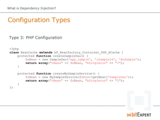 Real World Dependency Injection - PFCongres 2010 | PDF