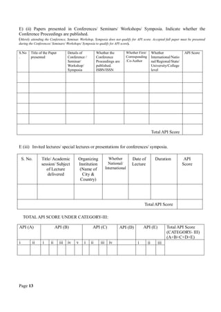 20102014 cas API CALCULATION | PDF