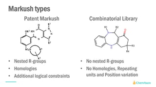 Markush Claims: Representation, Search, Analysis and Construction ...