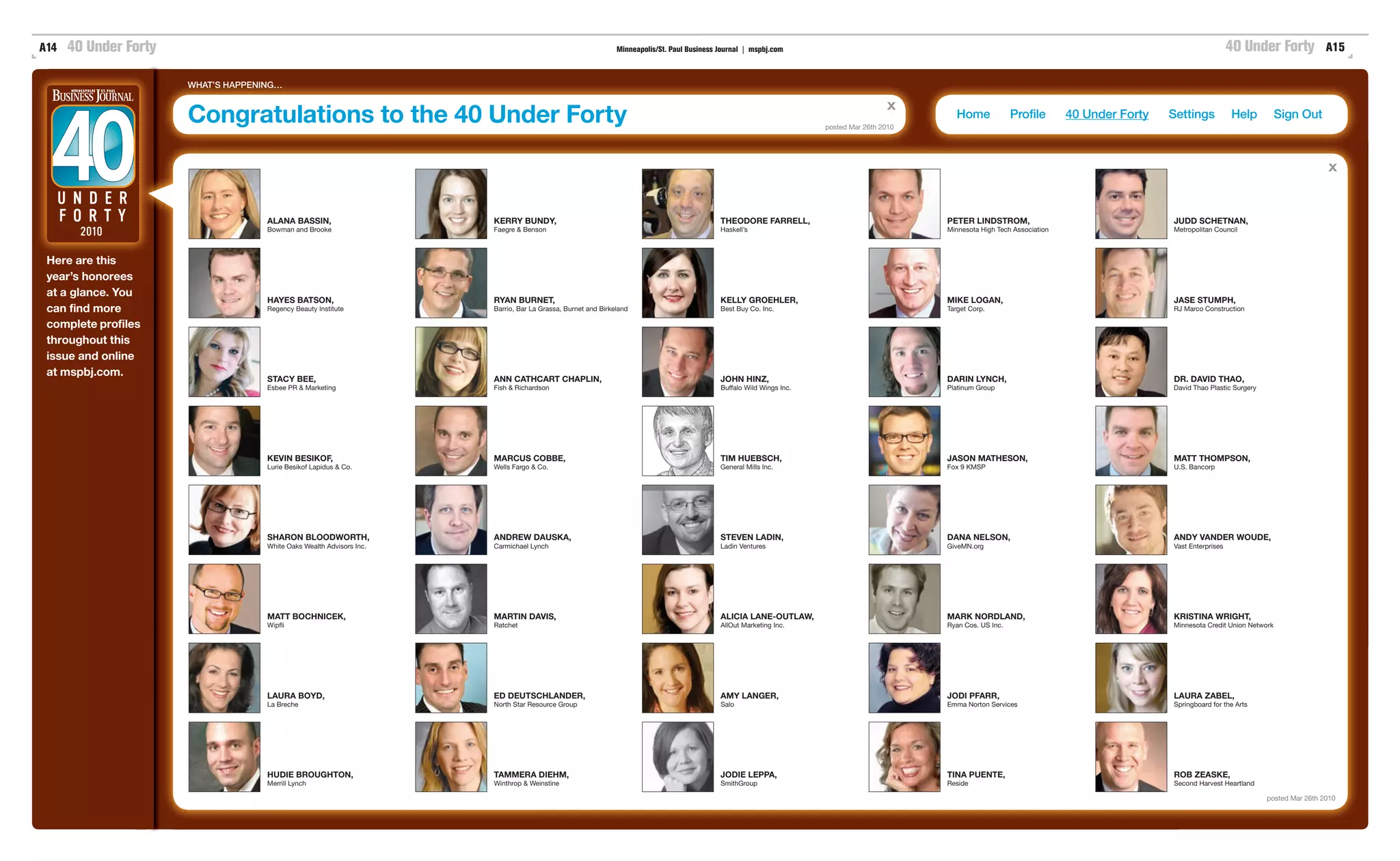 40 Under Forty 2010 Winner | PDF