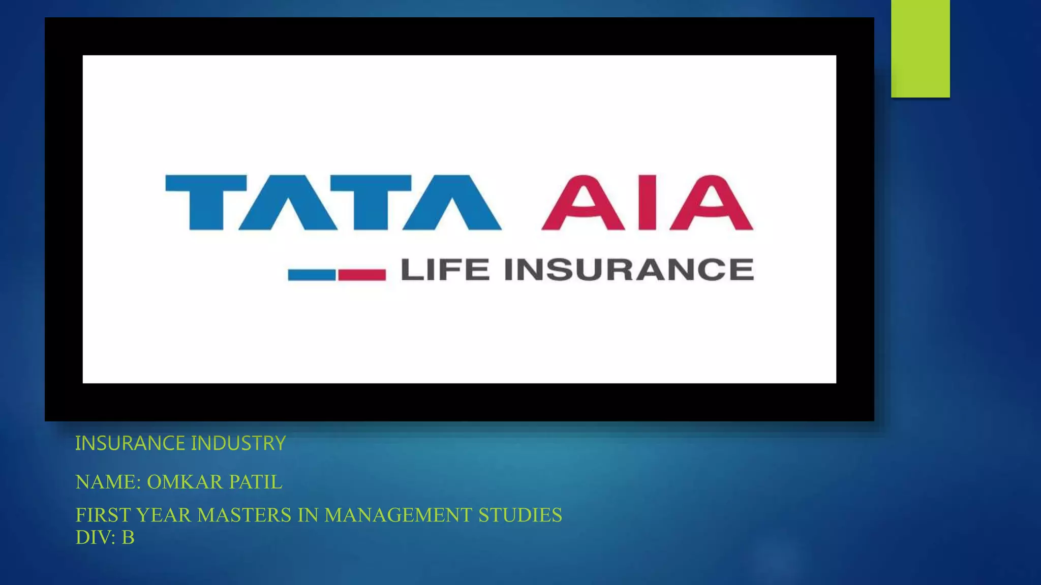 TATA AIA LIFE PRESENTATION | PPTX