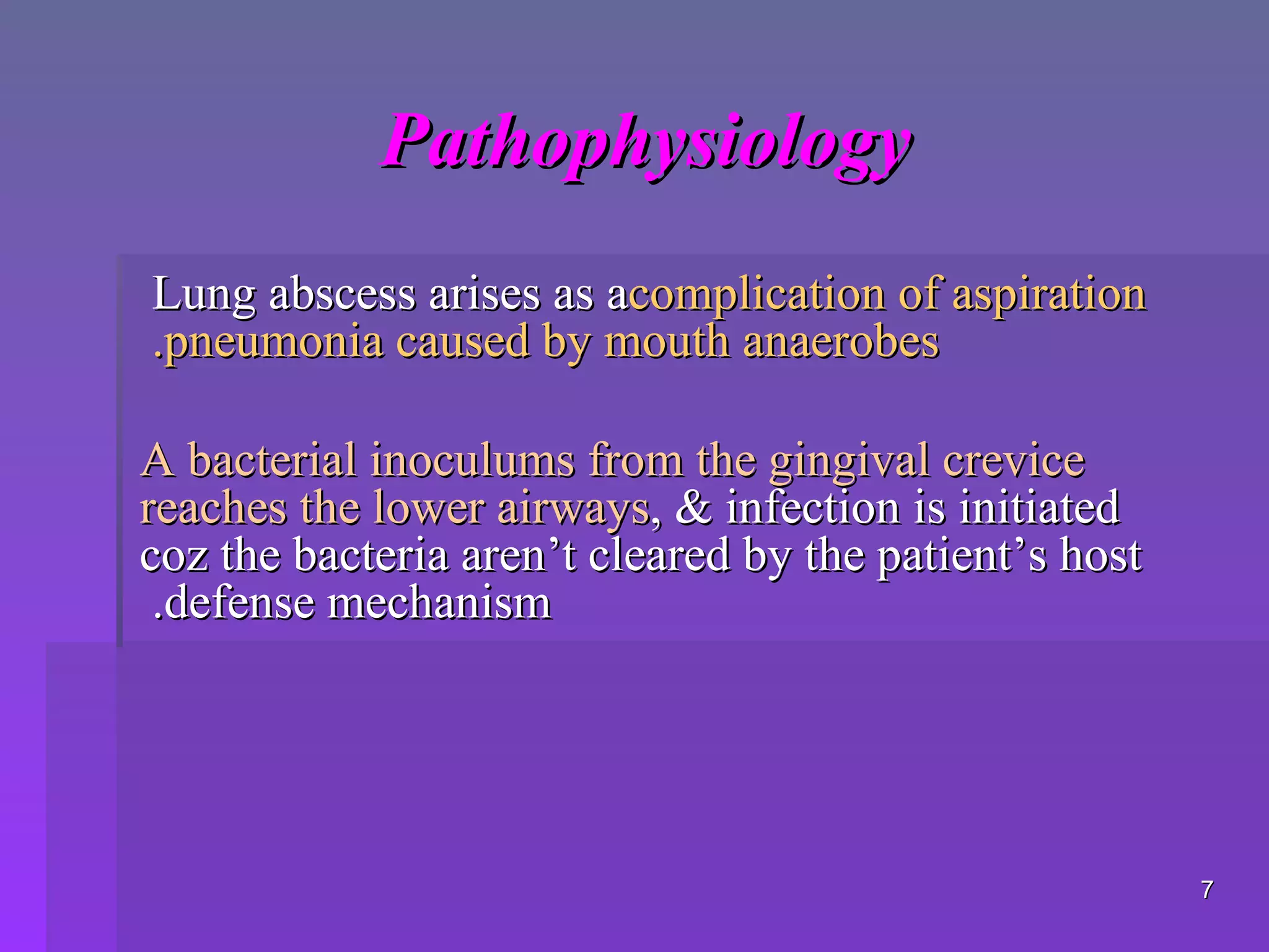 Lung Abscess | PPT