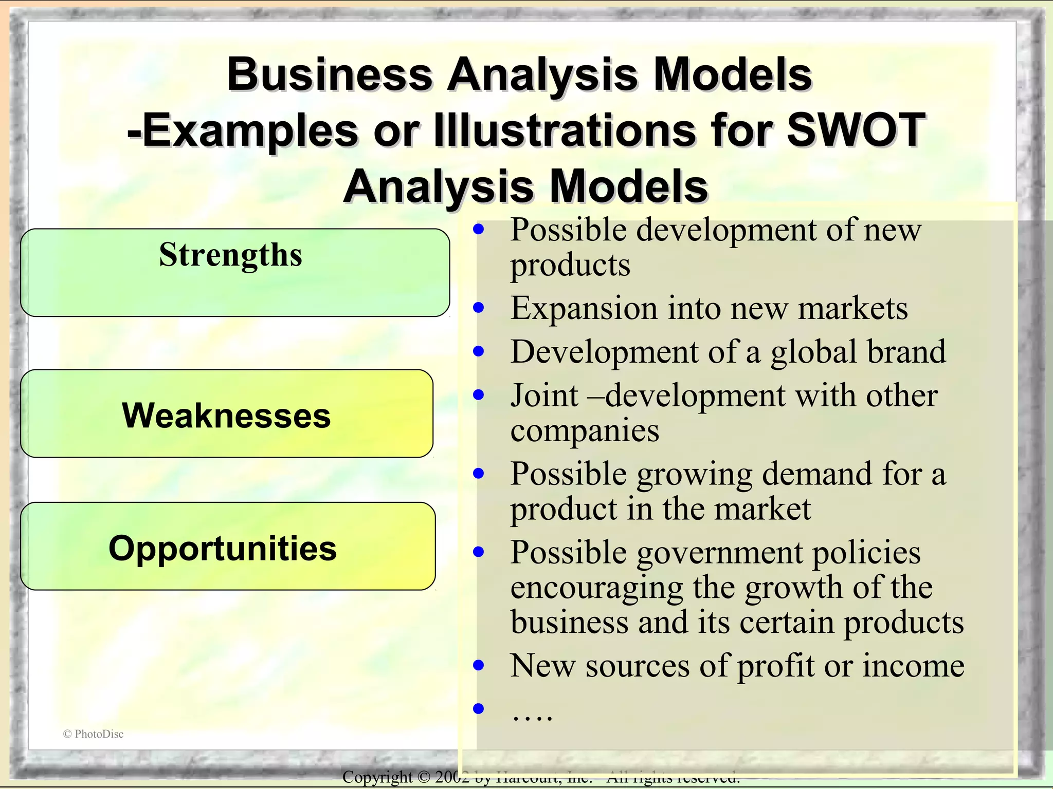 SWOT and PEST analysis - Strategic Management | PPT