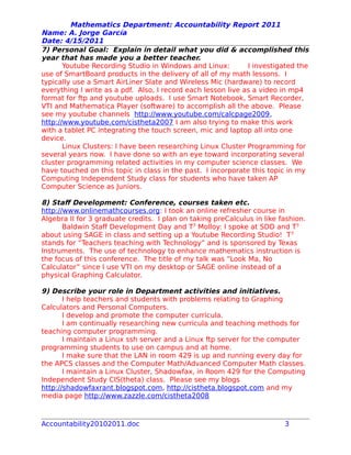 2010 Accountability Memo | PDF