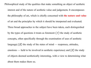 Aesthetics in Design | PPT