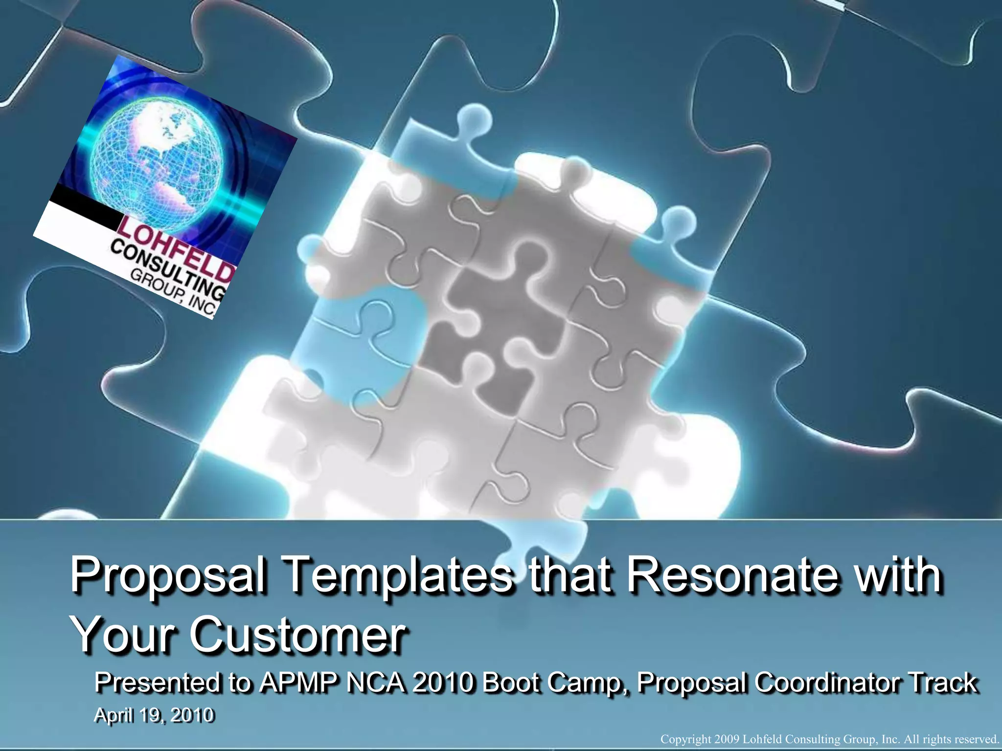 APMP: Best Proposal Templates | PPTX