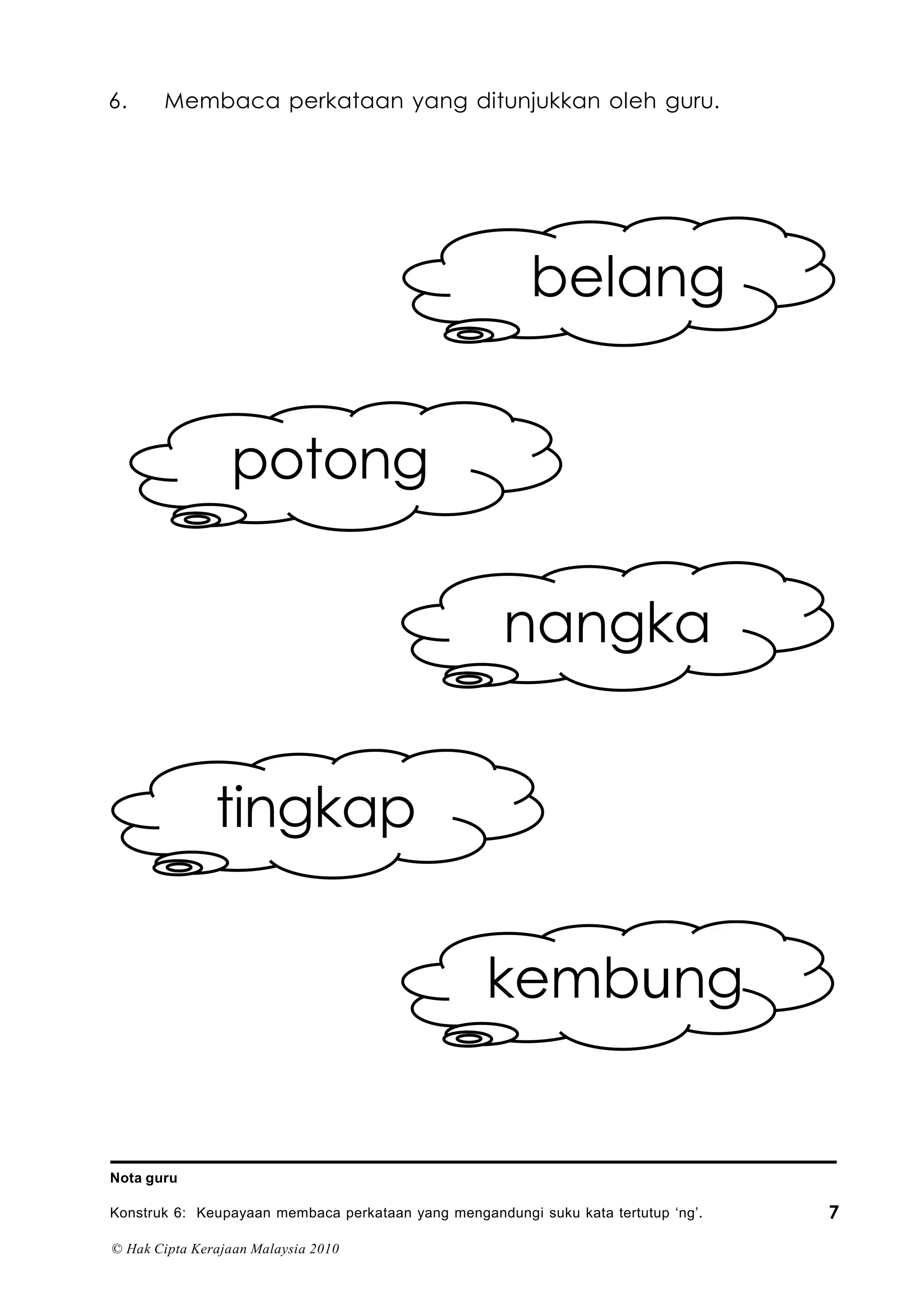 2010 bahasa melayu tahun 1 linus literasi membaca | PDF