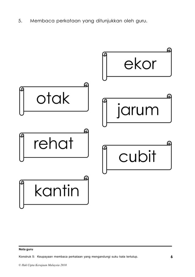 2010 bahasa melayu tahun 1 linus literasi membaca | PDF