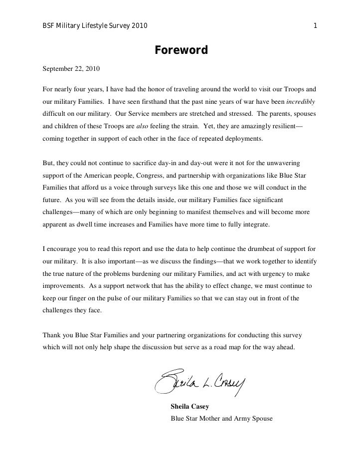 2010 Military Family Lifestyle Survey Executive Summary