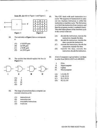 2010 CAPE Computer Science Unit 1 Paper 1 | PDF