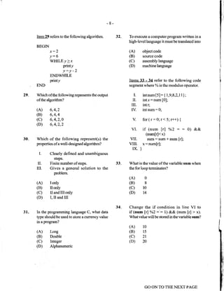 2010 CAPE Computer Science Unit 1 Paper 1 | PDF