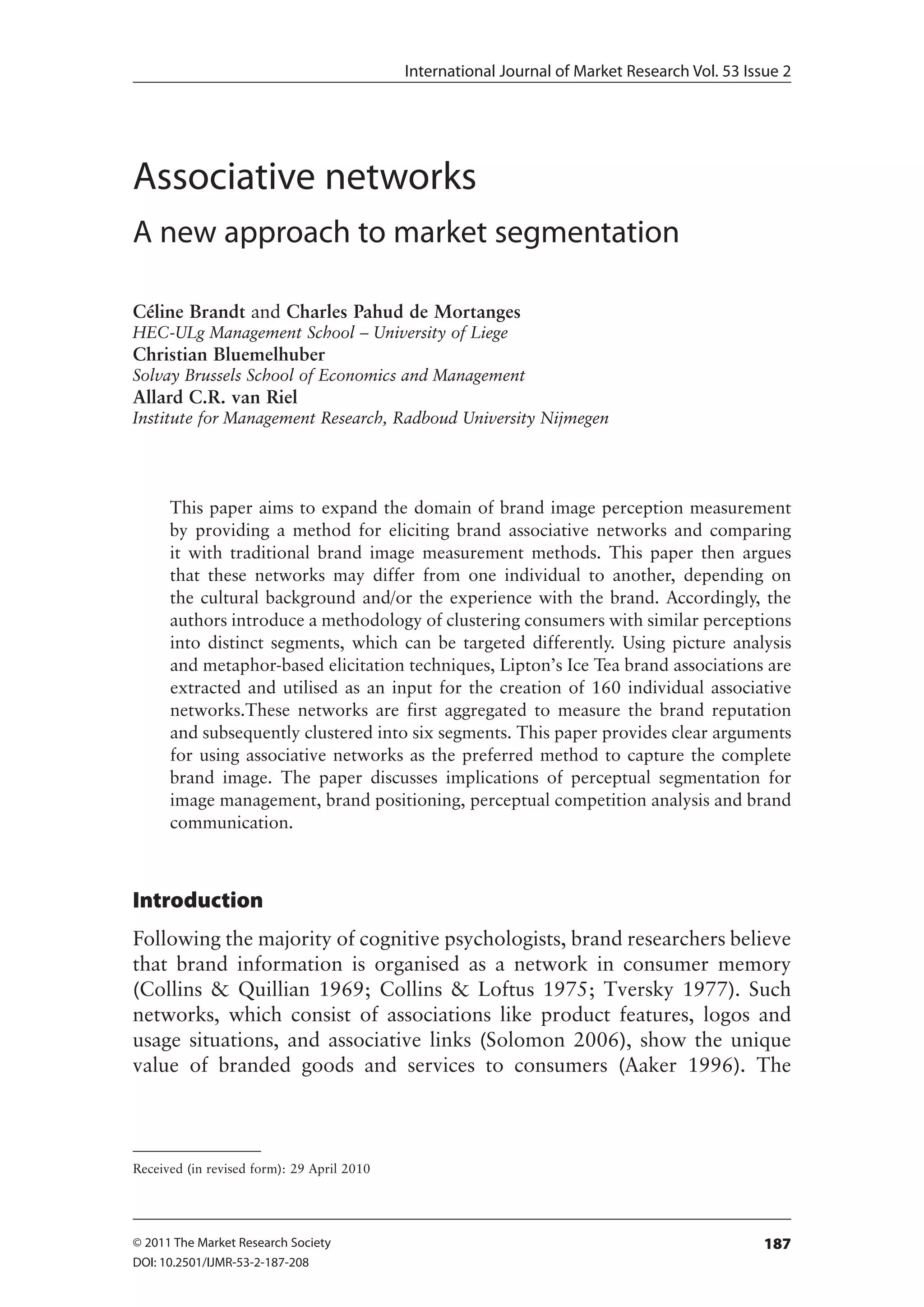 Associative Networks | PDF