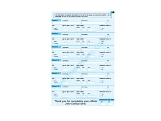 2010 Census Form | PDF