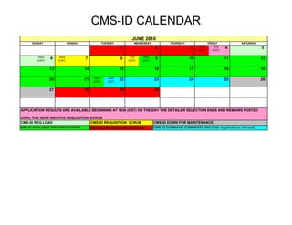 2010 CMS-ID schedule calendar_style | PPT