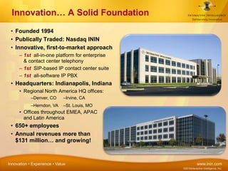 About Interactive Intelligence | PPT