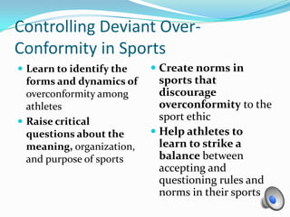 Deviance in Sport | PPTX