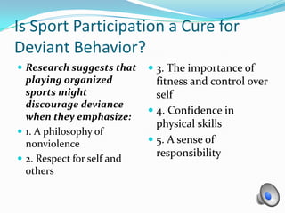 Deviance in Sport | PPTX