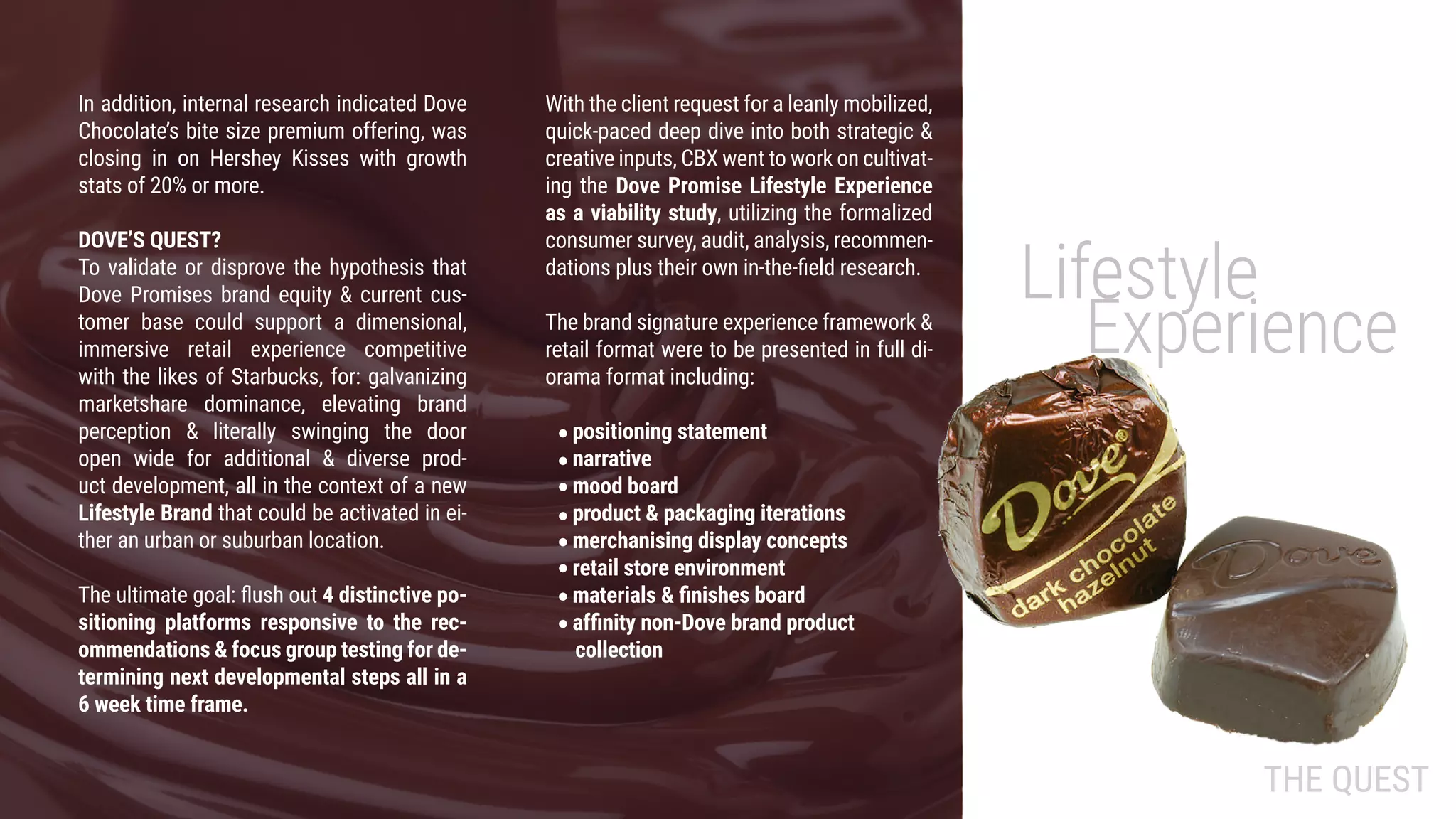 FOCUS GROUP STRATEGY & STUDY: Dove Chocolates | PDF