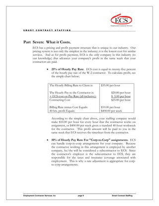 ECS - Contract Staffing Brochure | PDF | Human Resources | Business