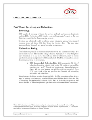 ECS - Contract Staffing Brochure | PDF | Human Resources | Business