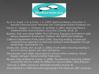 Balanced Literacy Presentation | PPT