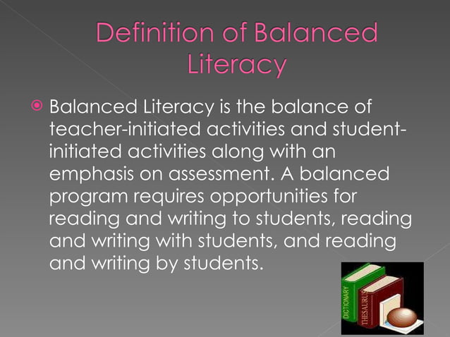 Balanced Literacy Presentation | PPT | Homework and Study | Education