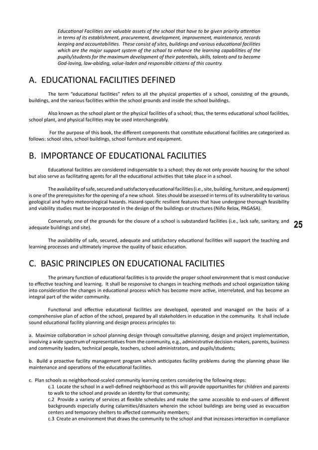 2010 Educational Facilities Manual | PDF