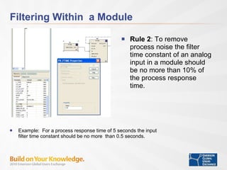Guidelines for Setting Filter and Module Execution Rate | PPT