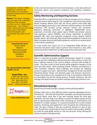2010 Empiri Stat Corporate Capabilities | PDF