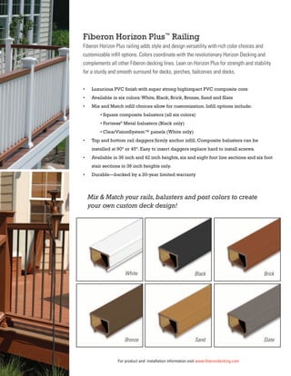 2010 fiberon decking railing brochure | PDF | Construction Industry ...