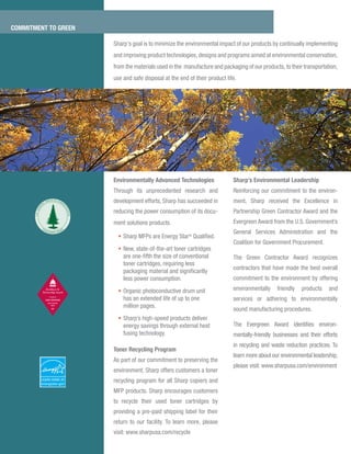 SHARP 2010 Full Line Brochure | PDF