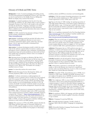 2010 Glossary of E-Publishing Terms | PDF