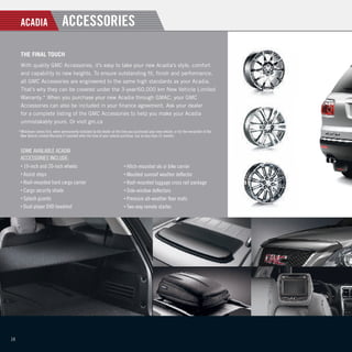 2010 gmc acadia brochure | PDF