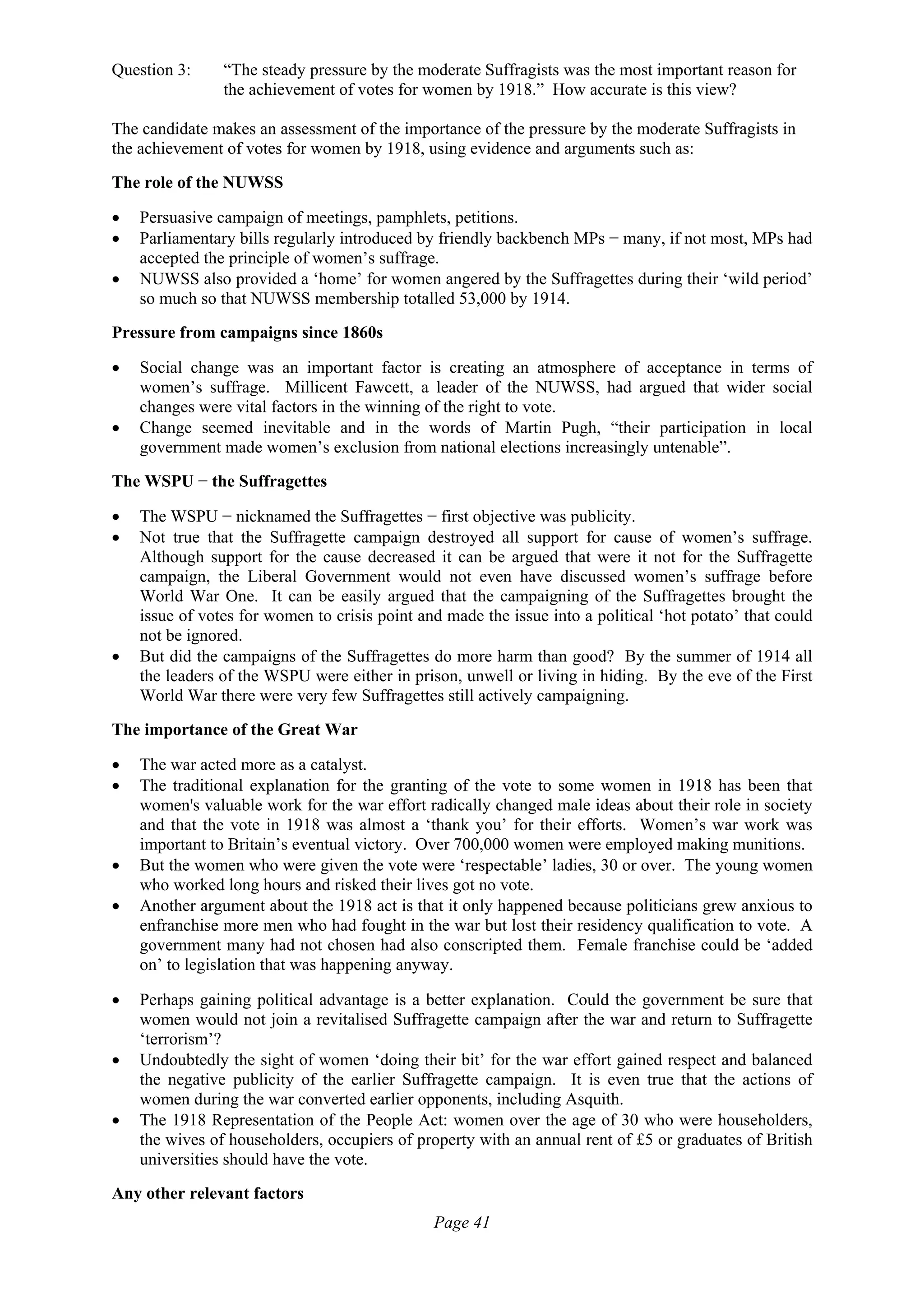 Higher History exam (paper 1) - 2010 (marking instructions) | PDF