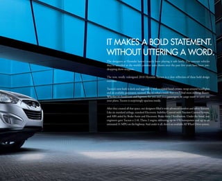 2010 Hyundai Tucson ebrochure | PDF