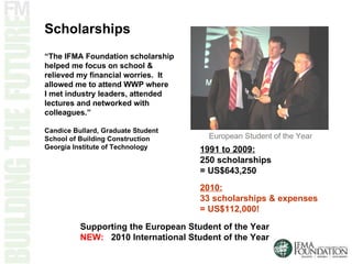 2010 Ifma Foundation Overview Final Carl | PPT