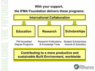 2010 Ifma Foundation Overview Final Carl | PPT