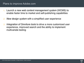 Adobe.com Redesign: Powered by Day CQ5 | PDF