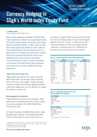 2010 Currency Hedging in World Index Equity Fund | PDF