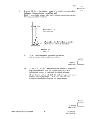Chemistry 2-2010 MRSM | PDF | Chemistry | Science