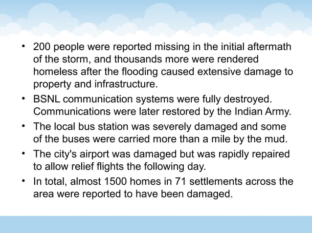 2010 leh cloud bursting | PPT | Disasters