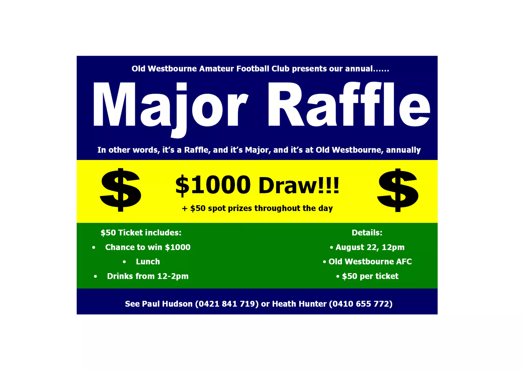 2010 Major Raffle | DOC