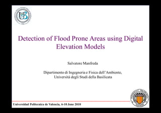 Detection of Flood Prone Areas using Digital Elevation Models | PDF