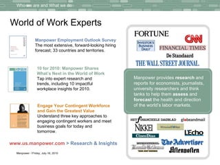 2010 Manpower Overview | PPT