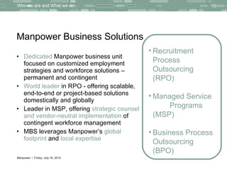 2010 Manpower Overview | PPT
