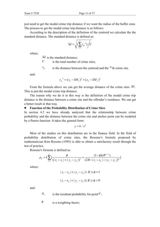 2010 mcm predictions of locations of the crimes based on geographical ...