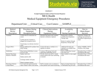 2010 Medical Equipment Management Plan Medical Equipment Management ...
