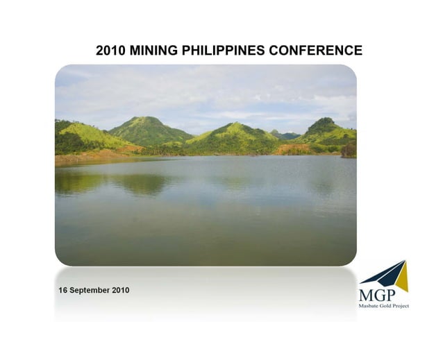 Updates on The Masbate Gold Project And Its Environmental and Social ...
