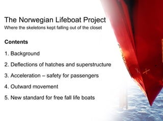 The Norwegian lifeboat project | PDF
